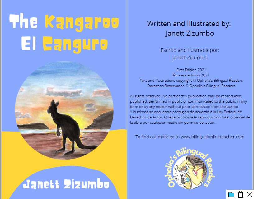 Bilingual English and Spanish book-Canguro (The Kangaroo) – Bilingual ...