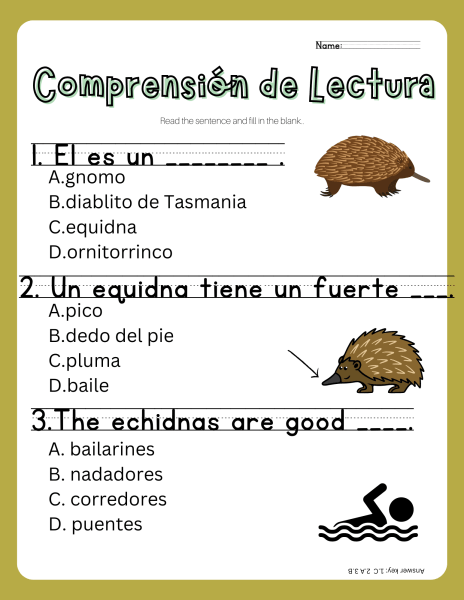 El Equidna (The Echidna) – Bilingual Short Stories