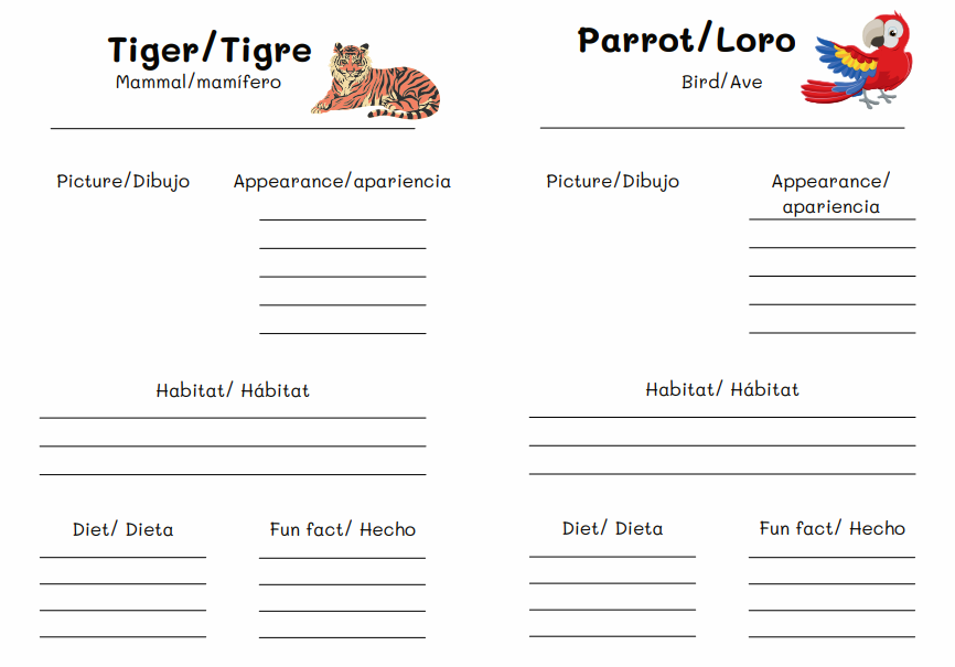 Free English and Spanish bilingual book Búsqueda del tesoro en el ...